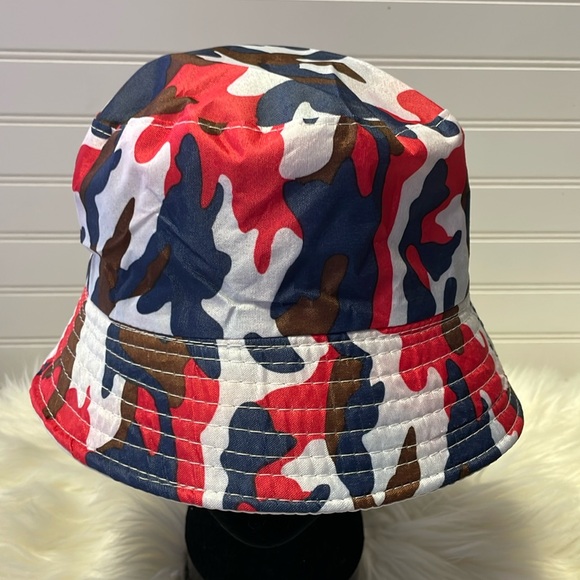 Xoxo, Carly | Accessories | Red Camouflage Reversible Bucket Hat | Poshmark
